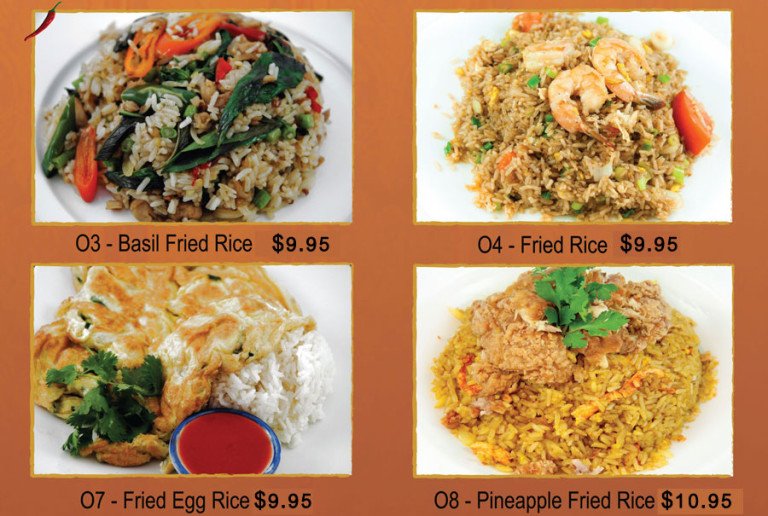 Tony Thai Restaurant » Rice & Fried Rice
